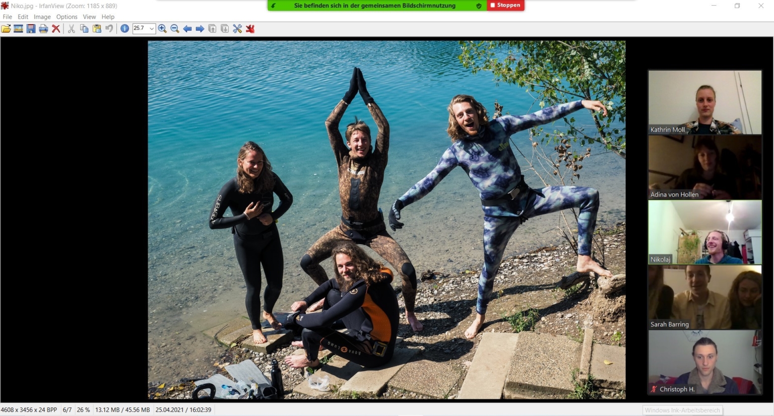 Patsch nass - Digitales Alumnitreffen 2021